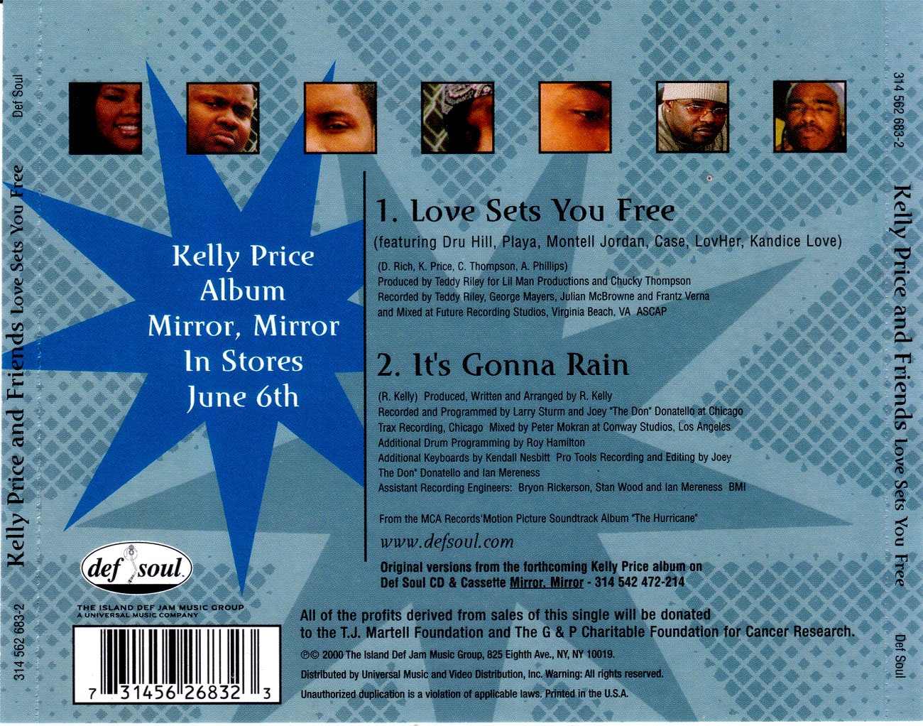 highest level of music: Kelly Price & Friends - Love Sets You Free-CDS-2000