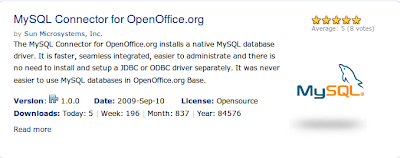 WeB LoG'S JuUiER: Connect MySQL with OpenOffice Database (Base)