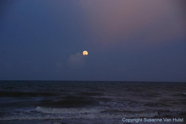 Sue's Daily Photography: The "Hungry Ghost Full Moon" at the Beach