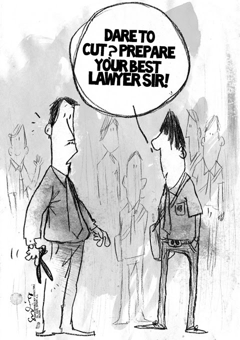 editorial cartoons: DISCIPLINE - yesterday and today.. - sunday cartoon