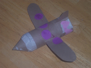Crafty Mommy: Toilet Paper Tube Airplane