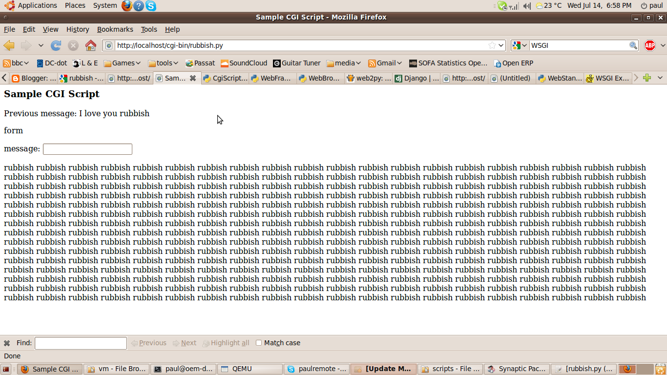 Paul Martin Python Scripts As Cgi On A Web Server