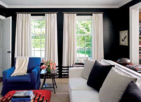 belle maison: Window Treatment Ideas: Side Panels