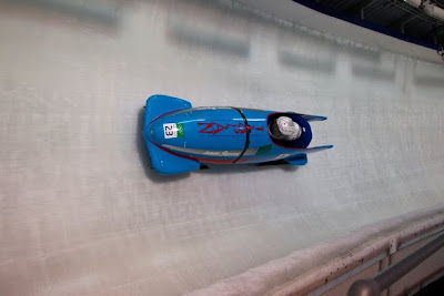 Jeff Cable's Blog: OLYMPIC BOB SLEIGH: Fast action on a wall of ice