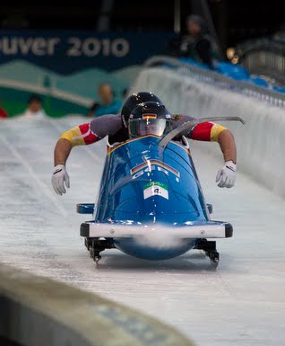 Jeff Cable's Blog: OLYMPIC BOB SLEIGH: Fast action on a wall of ice