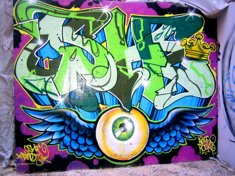 best graffiti 2011: Graffiti mural >> graffiti by reggaerebel