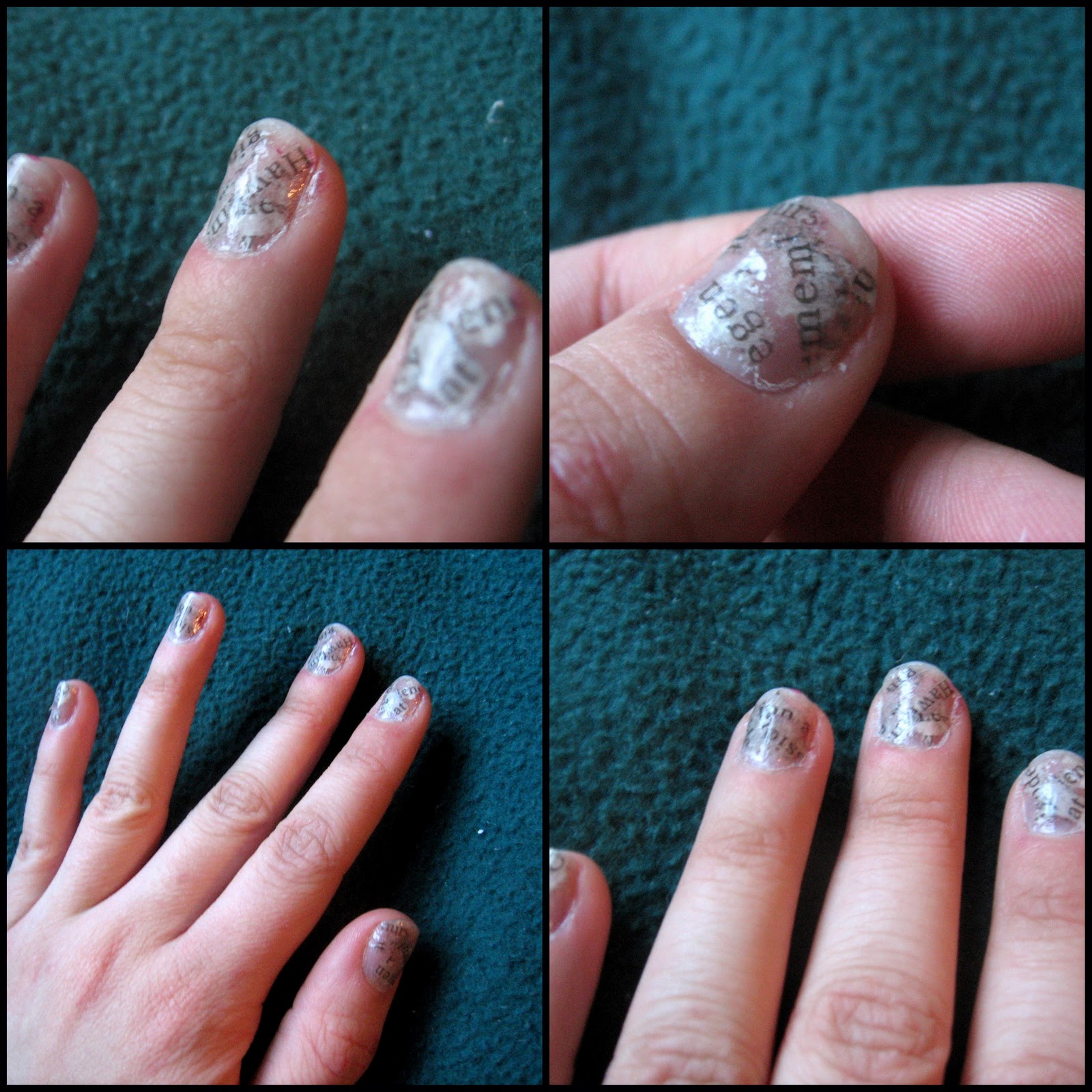 Newspaper nails | Lindsay Eryn