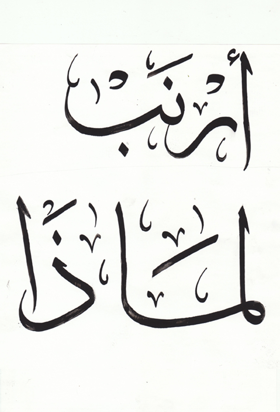 Amal, A Muslim Tale of Hope: More calligraphy from Wael.