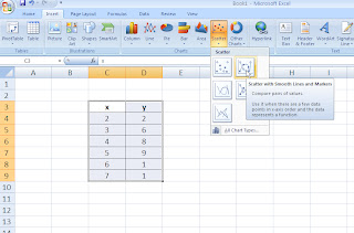 how to in excel: Plot X vs Y axes data