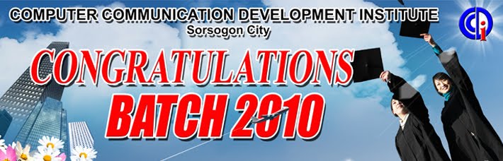 CCDI-Sorsogon Graduation - Web Designer and Developers Page of vHinLe