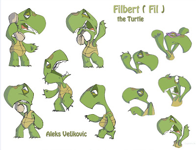 The Art of Aleks Veljkovic: Filbert The Turtle. I did this a couple ...