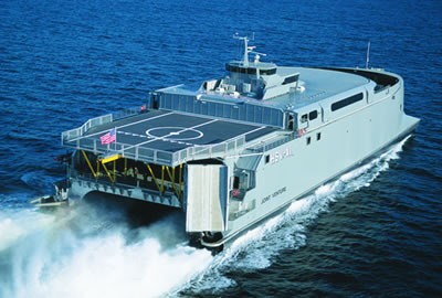 THROUGH THE WAVES: HSV - high speed military sealift capability