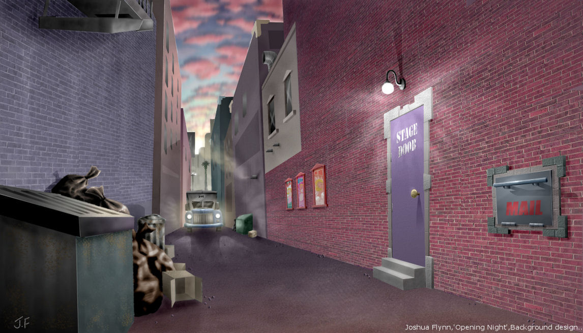Joshua Flynn: Background Designs- Stage Door/ Alleyway