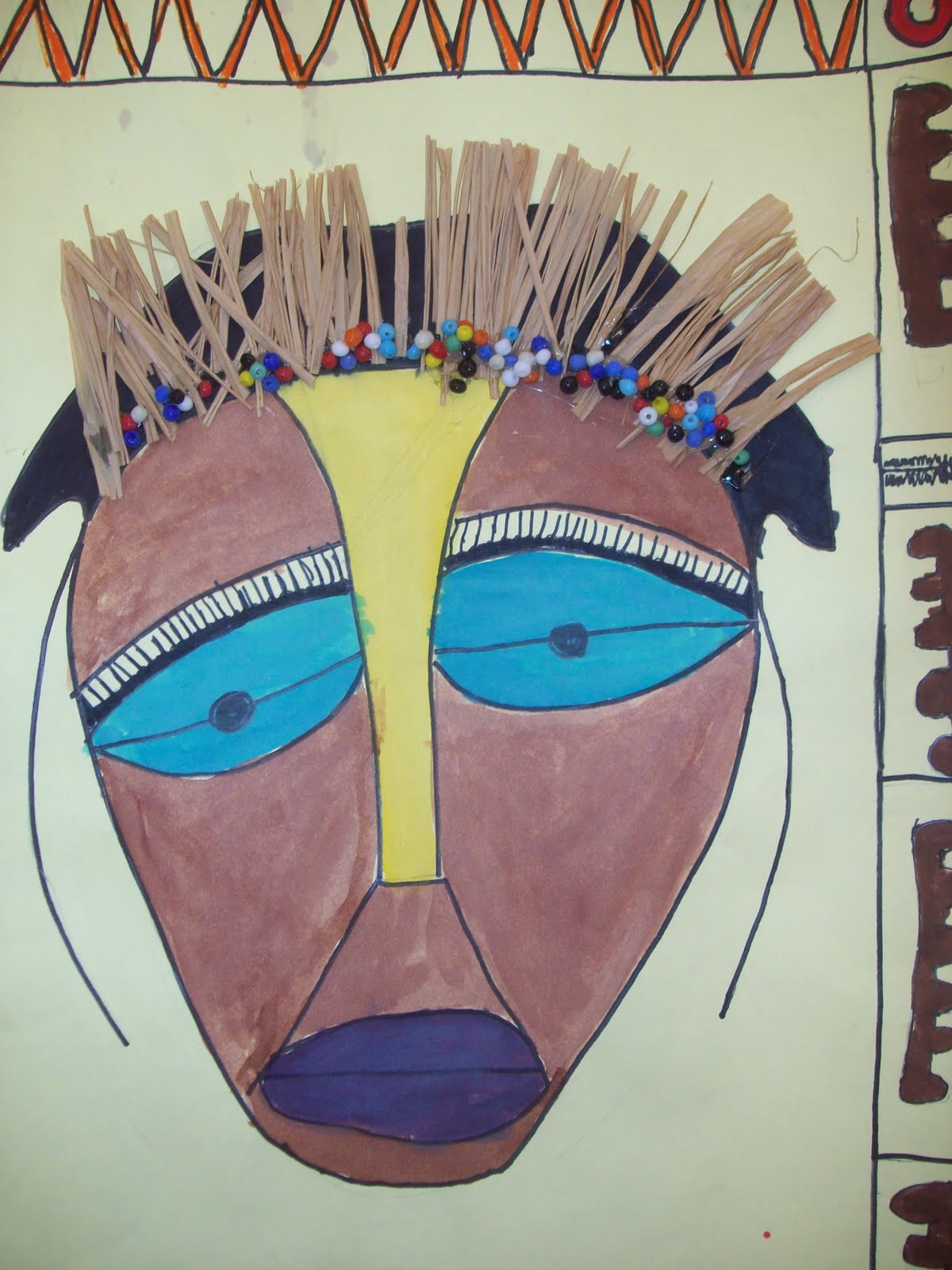 FCJHS Art Gallery: 6th Grade Mask Designs