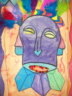 FCJHS Art Gallery: 6th Grade Mask Designs