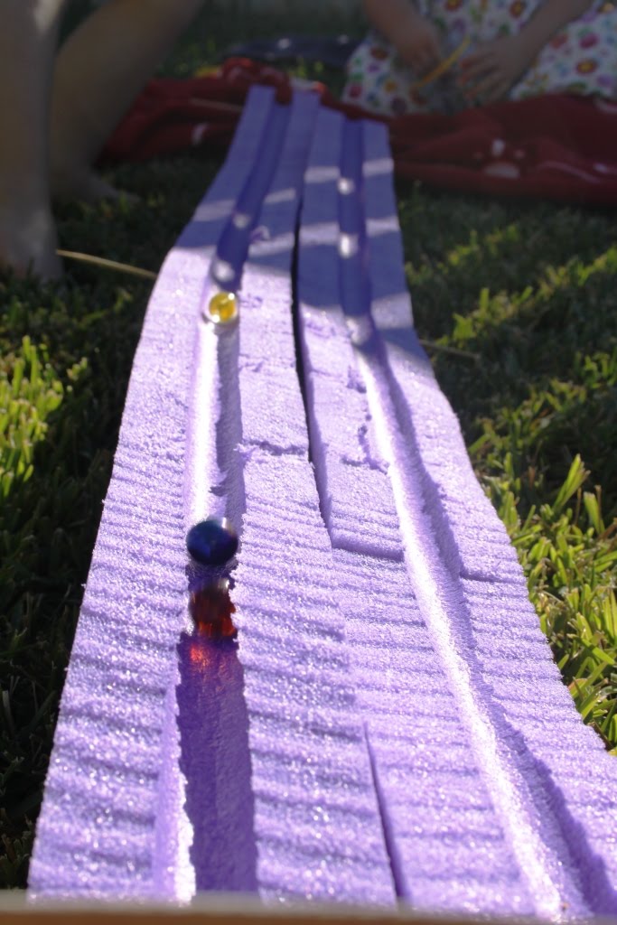 Mumma made it: pool noodle marble run/ wicked brews