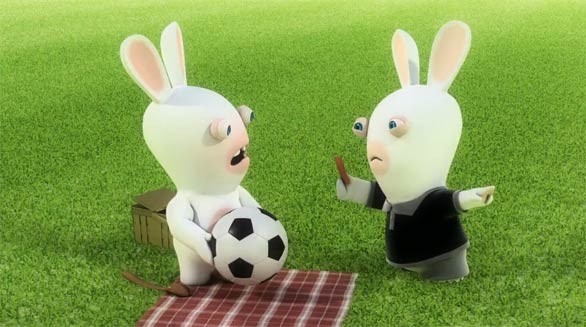 FANS DEL JOYSTICK: RABBIDS...INVADEN EL FUTBOL
