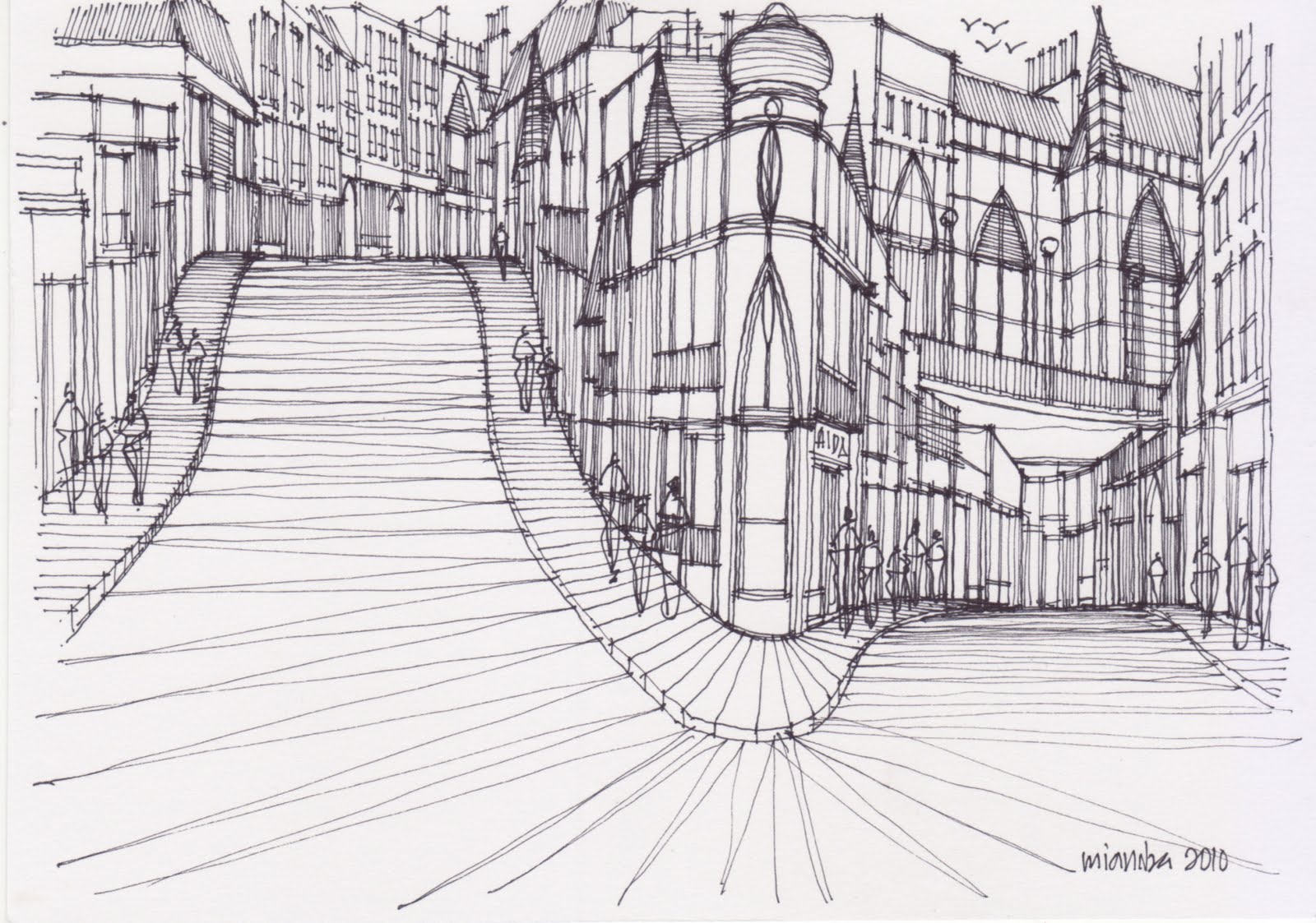 how to draw a city 290510 ~ DRAWING AND PAINT