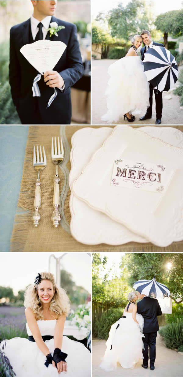 French Inspired Wedding Card