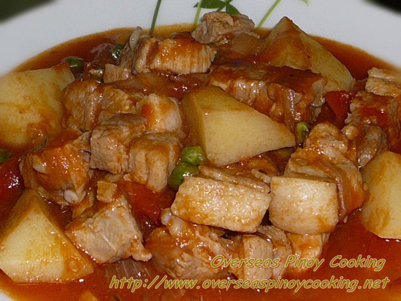Overseas Pinoy Cooking: Pork Sarciado, Sarciadong Baboy, Kinamatisang Baboy