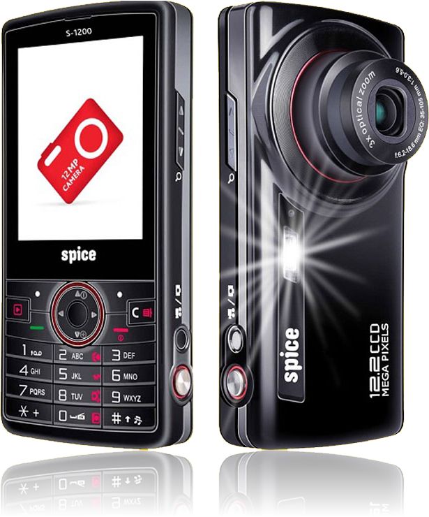 Handset Directory: Spice S-1200, 12.2 MP Camera mobile