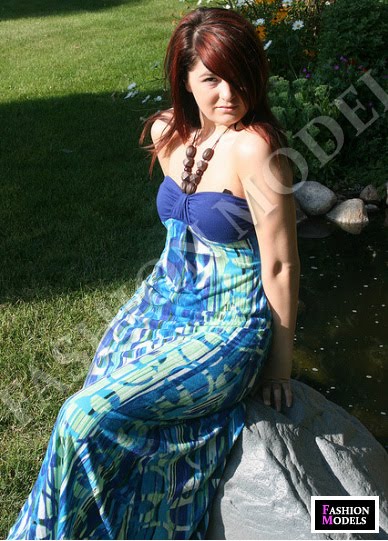 Only Fashion: Amazing models portfolio in blue