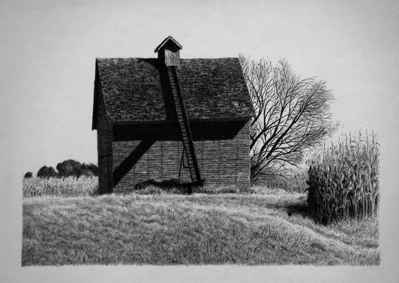 Joel Lueck: Barn Drawing #22