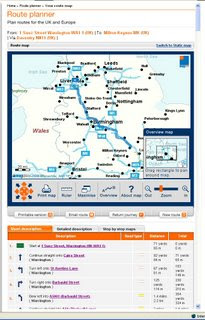 RAC Route Planner plans your journey