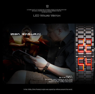 Fashion Life: Japan Iron Samurai LED Watch