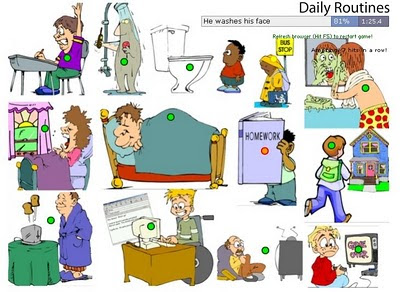 The fun schoolbag: Daily routines