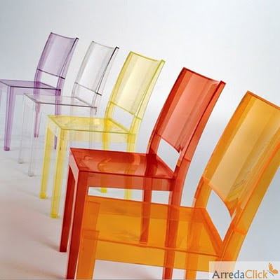 ArredaClick - Italian design furniture blog: Transparent plastic chairs ...