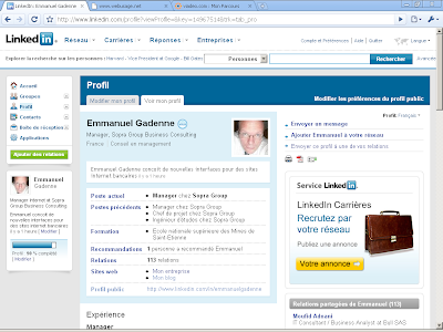 webusage.net: LinkedIn débarque en français