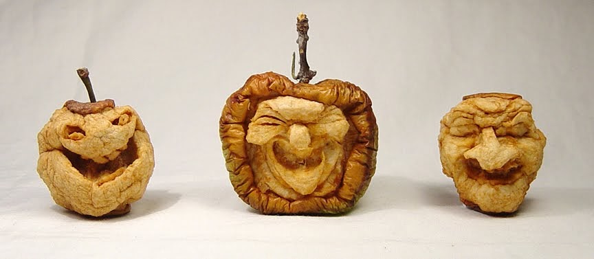 Apple Carving Faces