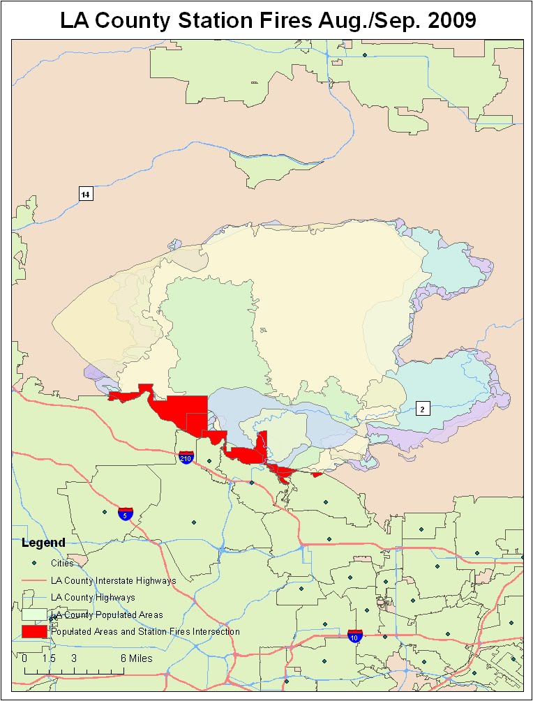 Geog7: Eli Rubin: Thematic Map of LA Fire Locations and Freeways