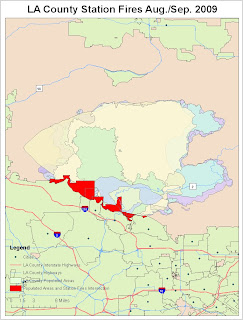 Geog7: Eli Rubin: Thematic Map of LA Fire Locations and Freeways