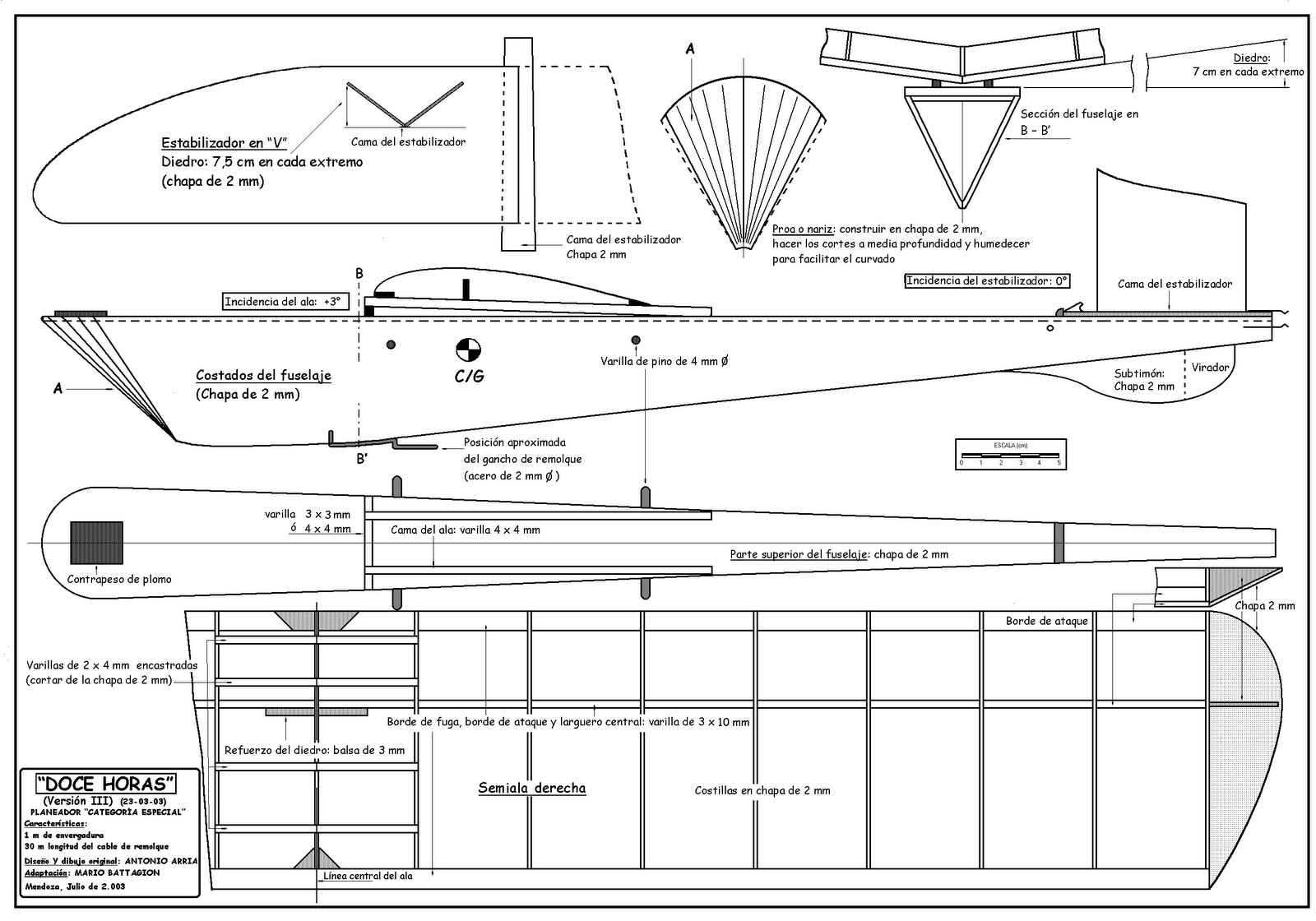 Challenger Mendoza – Aeromodelismo: Planeador 12 Horas (diseño del ...