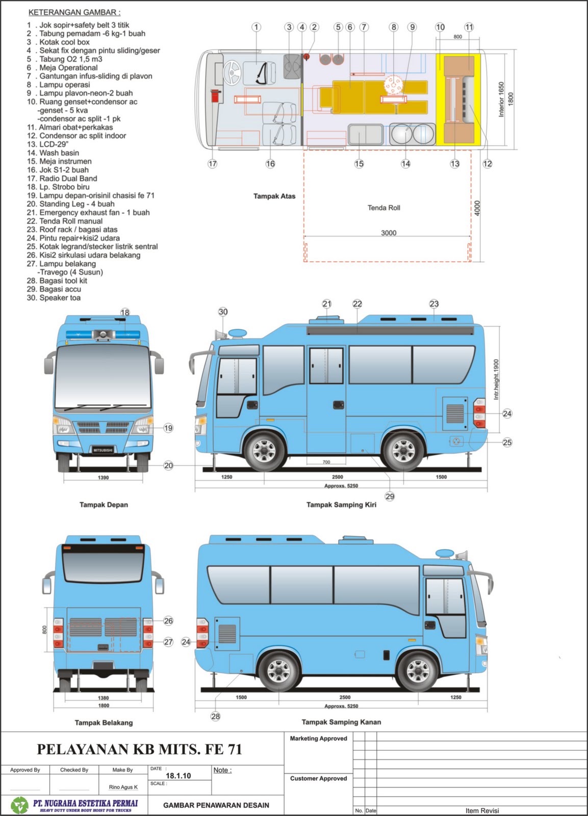 DUMP TRUK.AWP.CRANE.BUS: MOBIL PELAYANAN KB