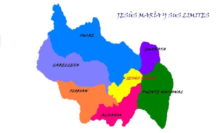 Jesus Maria, Santander: Limites del municipio