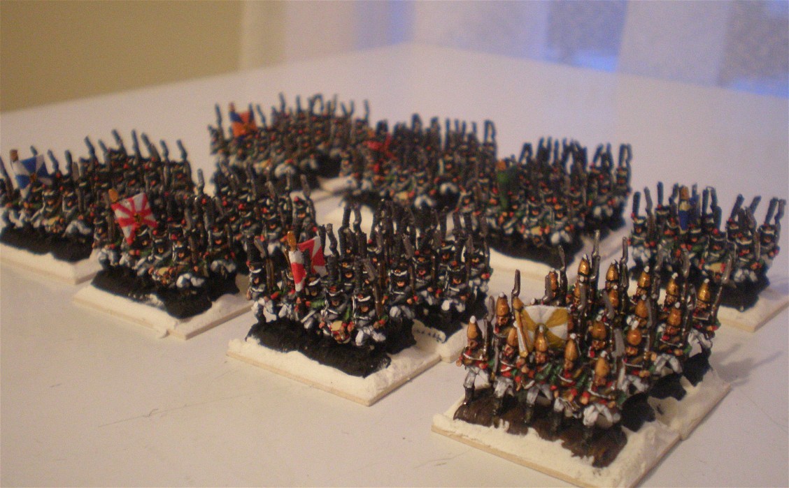 15mm paint shack: 10mm Basing Russian Napoleonic army