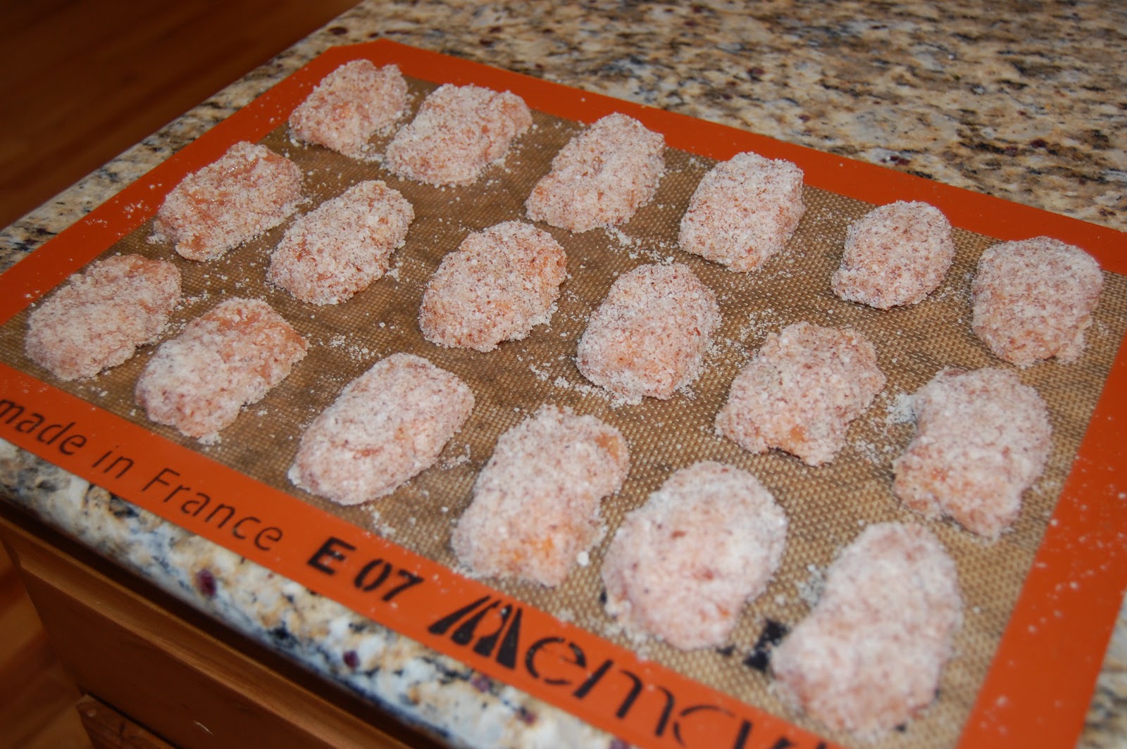 Scratch.Love: Parmesan & Almond Coated Chicken Nuggets