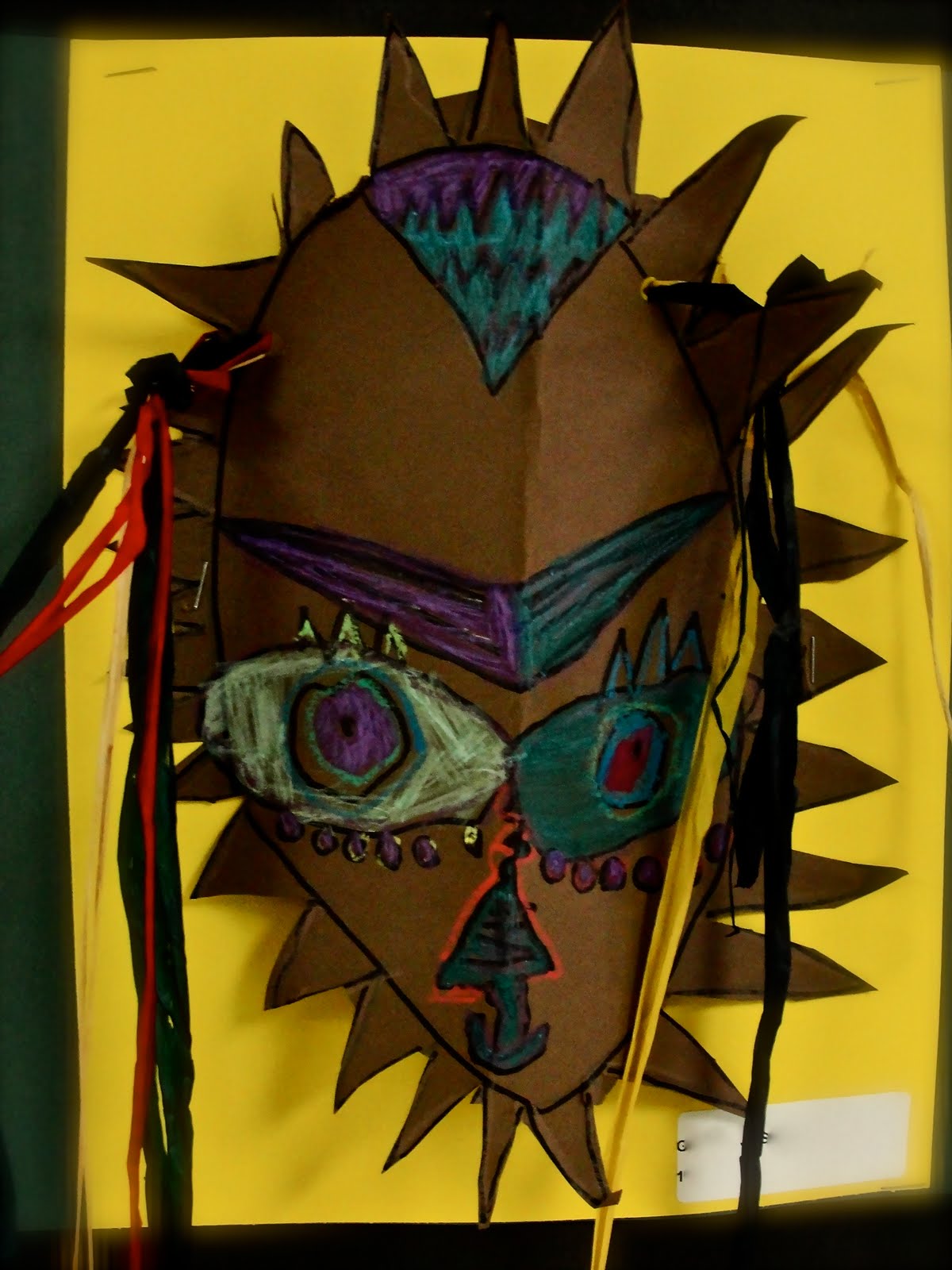 Da Vinci's Wings: 1st Grade Mask Making