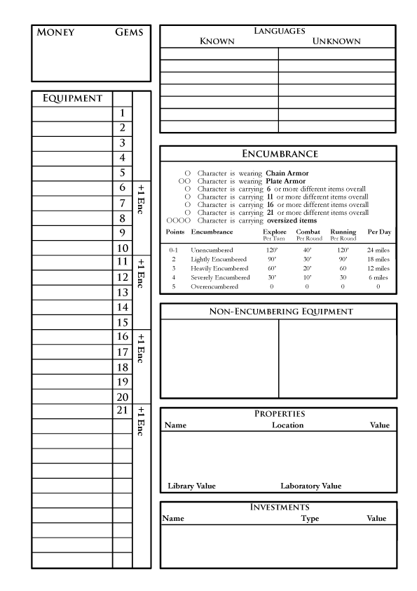 LotFP: RPG: LotFP Official Character Sheet