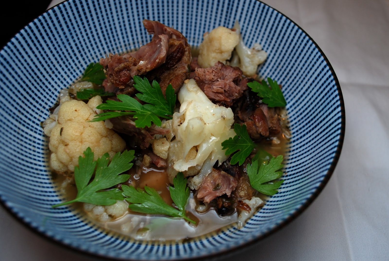 braised lamb necks with cauliflower - Brooklyn Supper