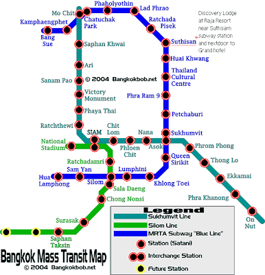 N•tt: Bangkok Mass Transit Map