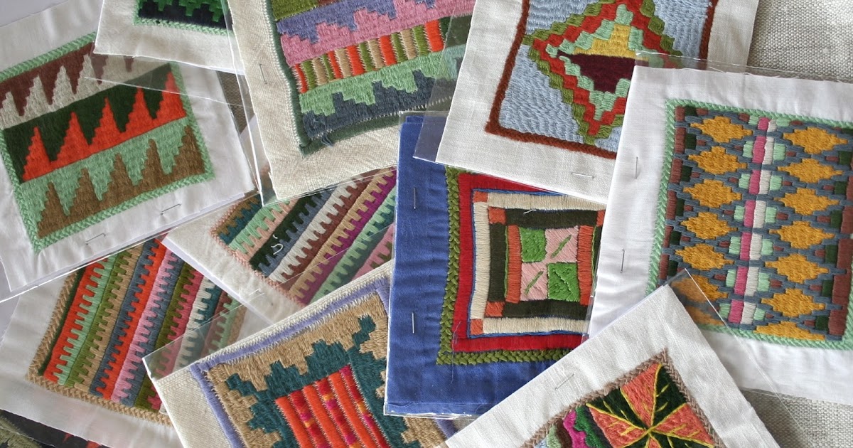 Embroidered squares / Carrés brodés | Mary & Patch