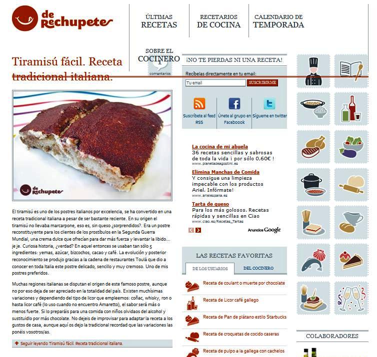 Recetas de casa, para disfrutar en familia: Recetas de rechupete