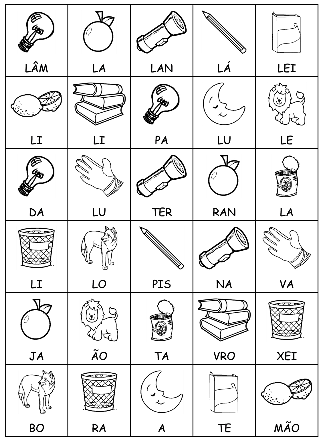 Alfabetizando com Mônica e Turma: JOGO DAS SÍLABAS - TODO ALFABETO