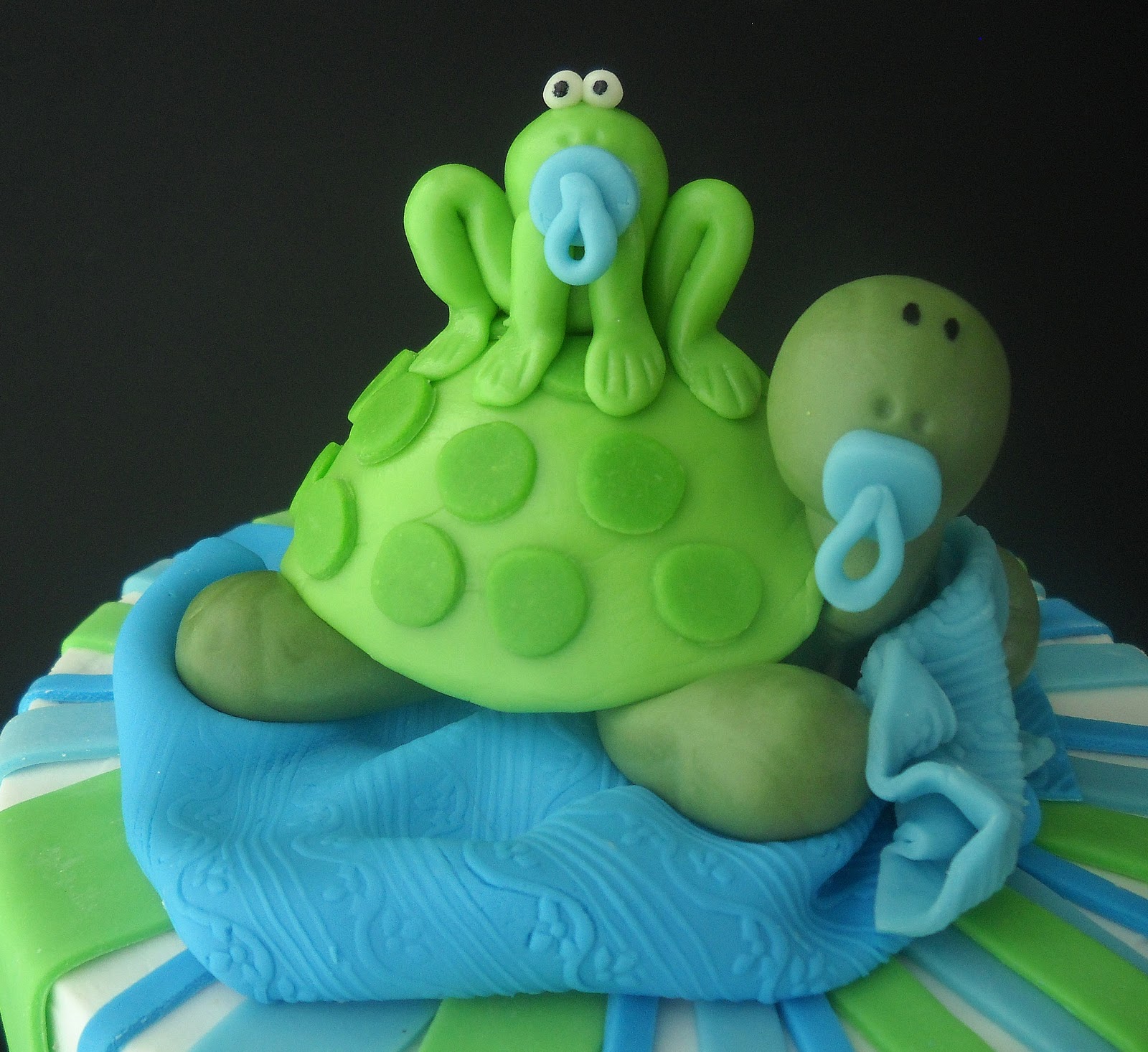 Violet's Custom Cakes: Hoppin' Turtle Baby Shower
