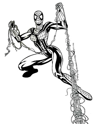 Spider Girl Coloring Pages