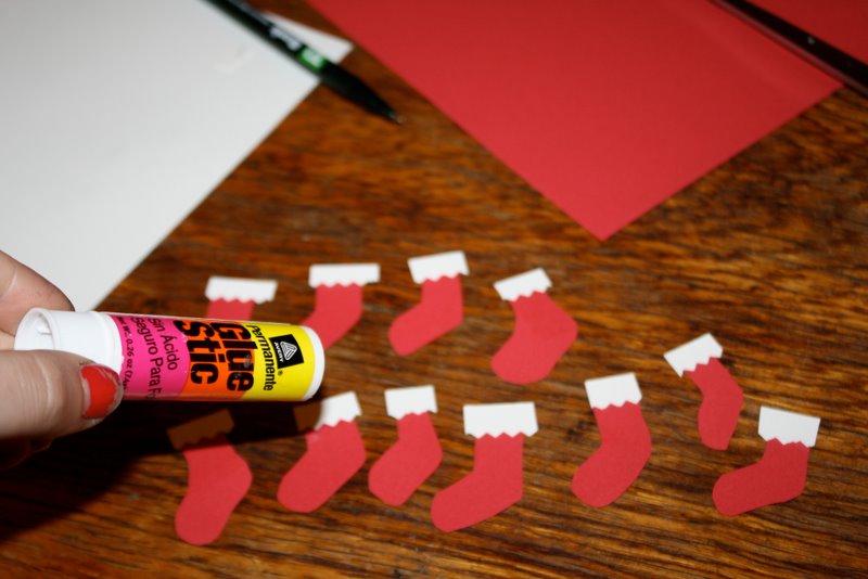 Cut, Paste, Repeat: Mini Stockings Craft!